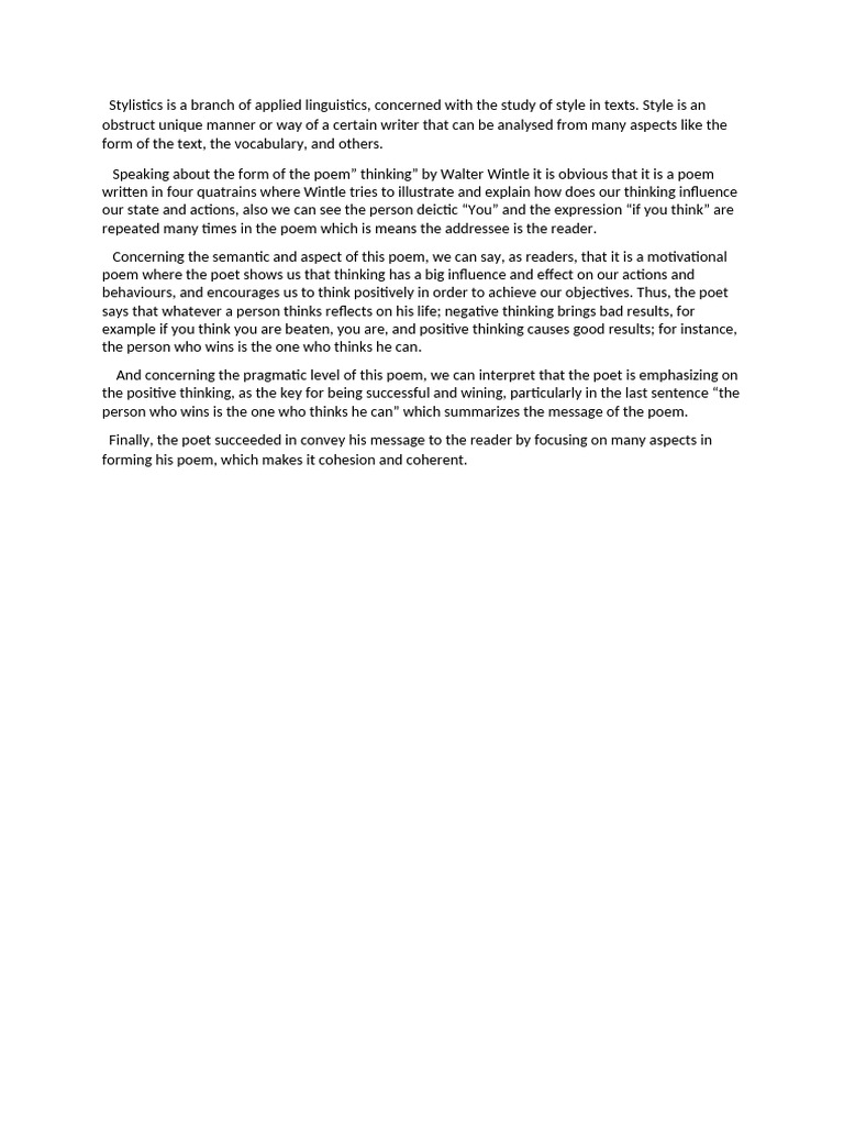 Stylistics | PDF