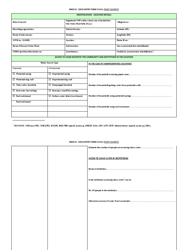 CPC Mapping Entry Sheet | PDF | Drinking Water | Liquids