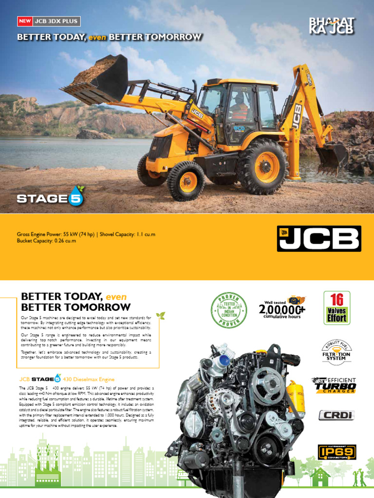 SV Brochure - 3DX Plus Stage 5 - 8 Page | PDF | Loader (Equipment) | Engines