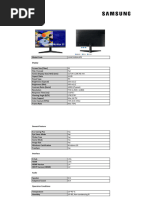 Spec Samsung LS24D300 | PDF