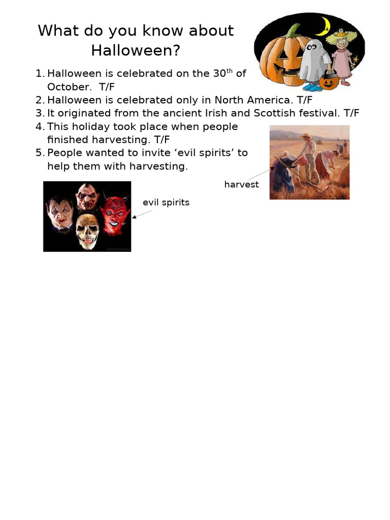 What Do You Know About Halloween | PDF