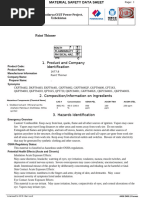 Paint Thinner Safety Data Sheet | PDF | Personal Protective Equipment ...