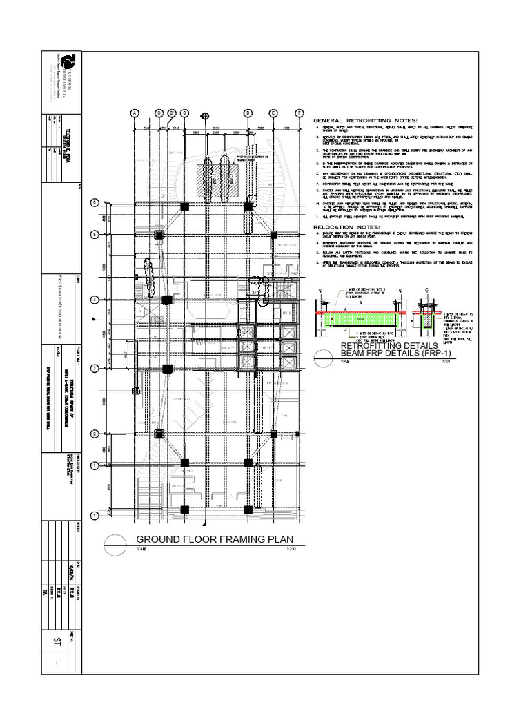 Ground Floor Framing Plan Details | PDF