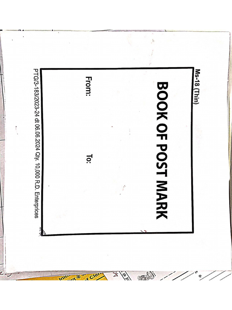 Book of Post Mark | PDF
