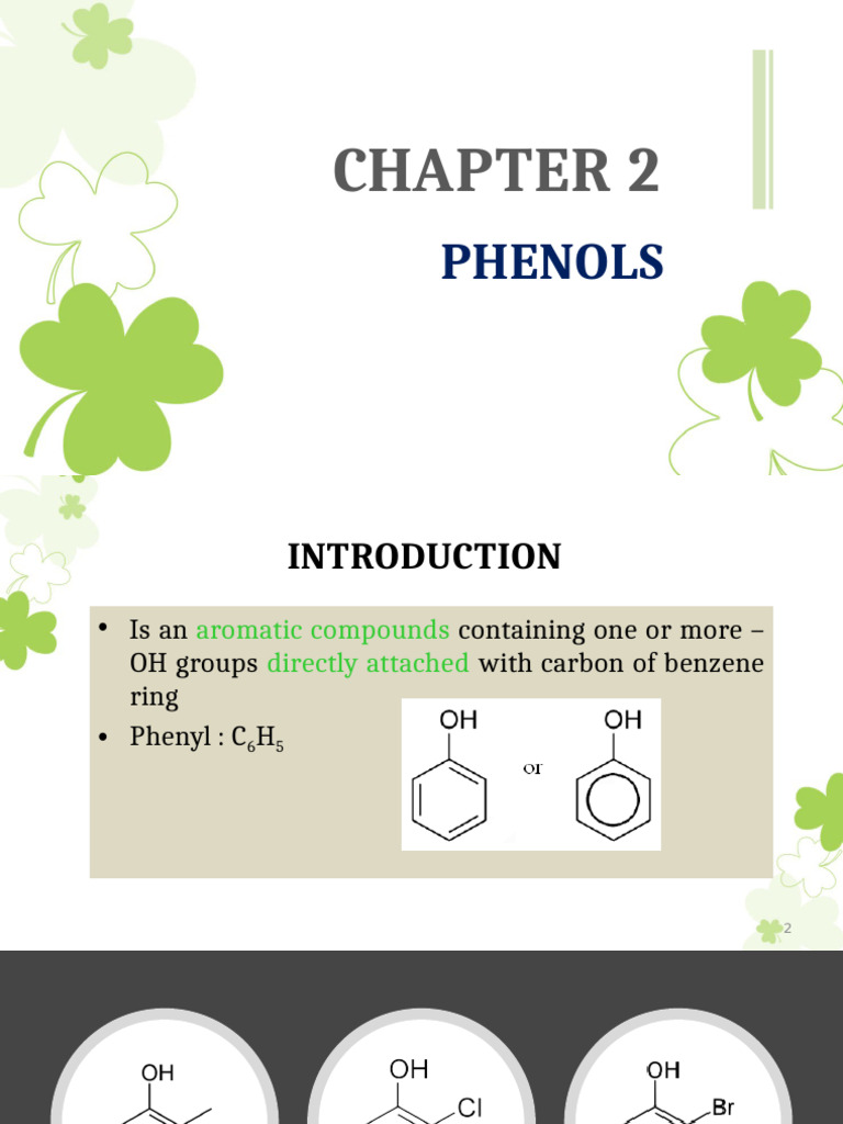 Understanding Phenols: Properties and Reactions | PDF | Acid | Toluene