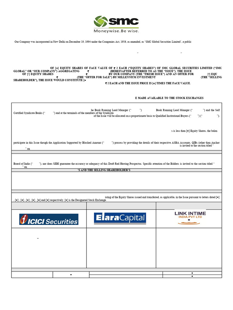 SMC Global Securities Limited: History and Other Corporate Matters ...