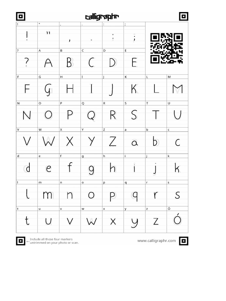 Calligraphr Template 1 | PDF