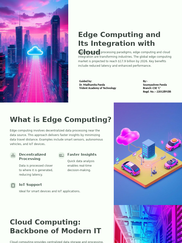 Edge Computing and Cloud Synergy | PDF | Internet Of Things | Cloud ...