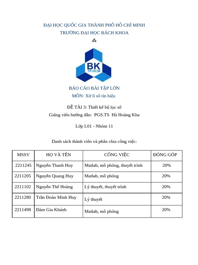 BTL XLSTH L01 Nhom11 | PDF