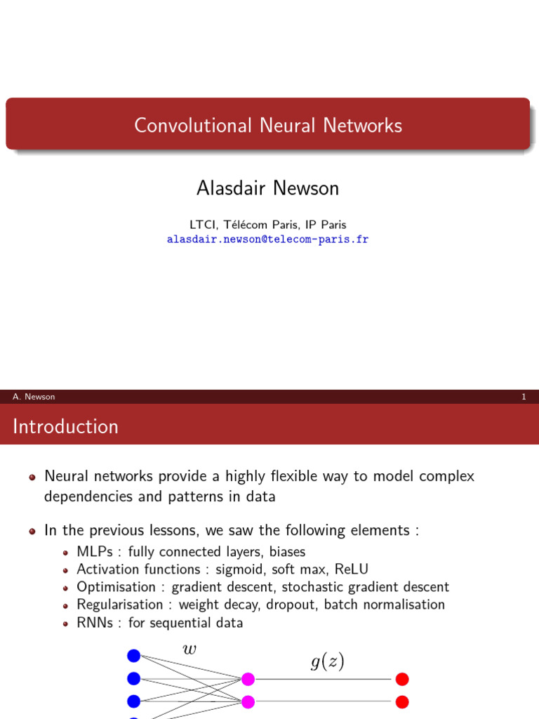 Convolutional Neural Networks | PDF | Deep Learning | Algorithms