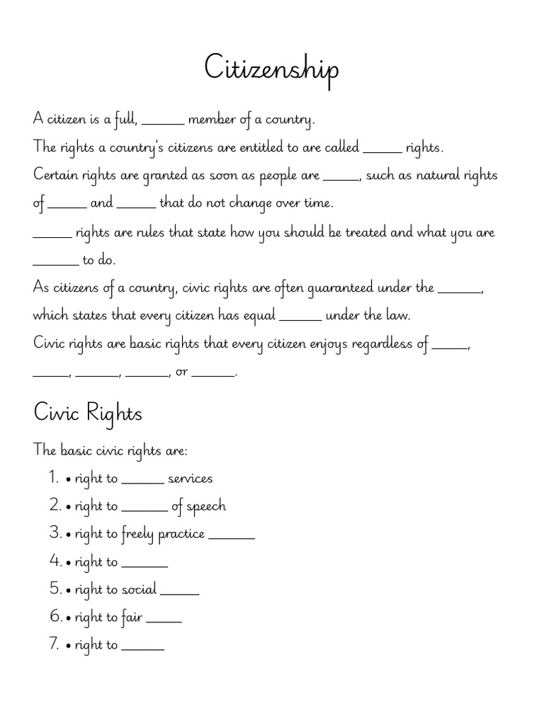Citizenship Social Studies PDF | PDF | Citizenship | Etiquette