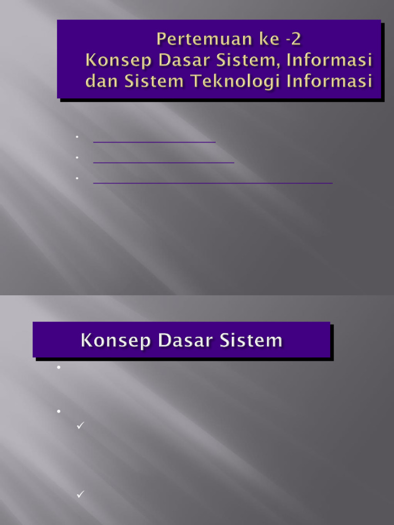 Pert - 2 - KONSEP DASAR SISTEM PERT 2 | PDF