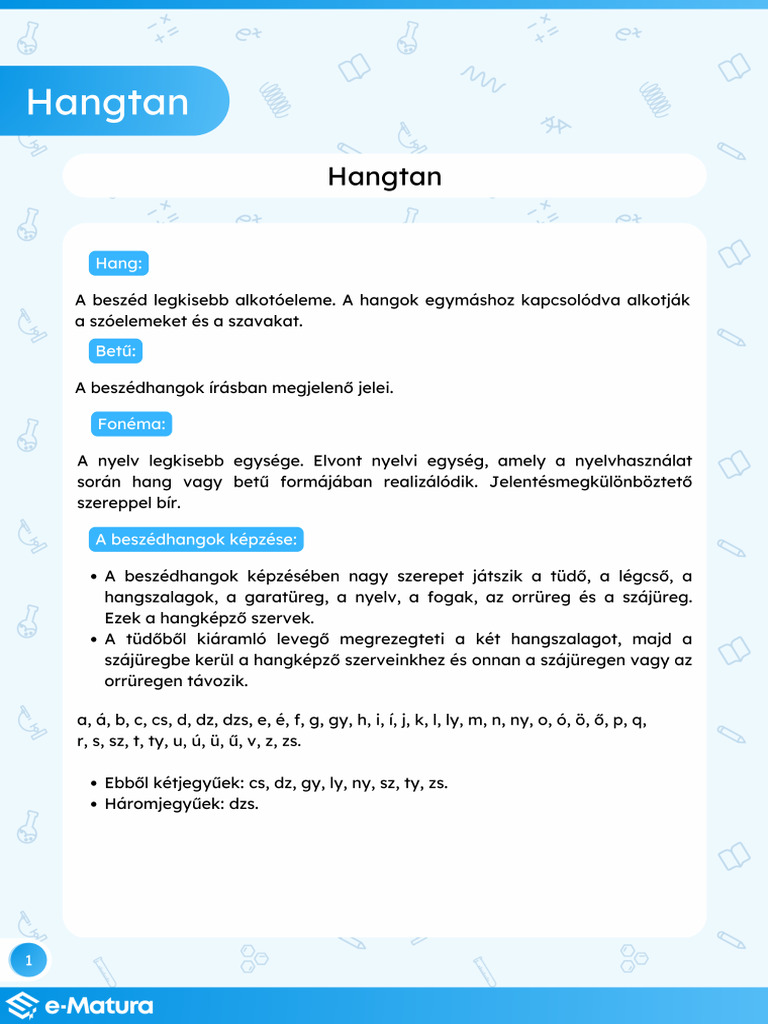 Hangtan-jegyzet- | PDF