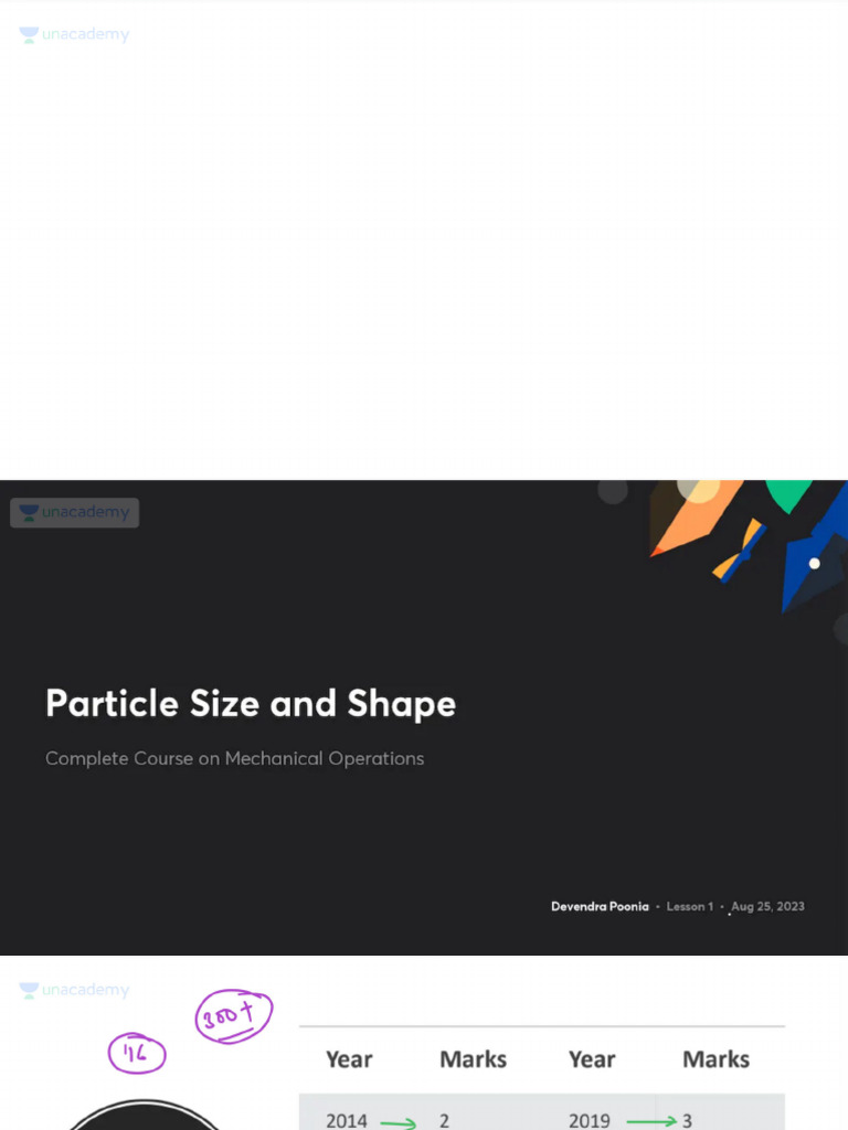 Particle Size and Shape With Anno | PDF
