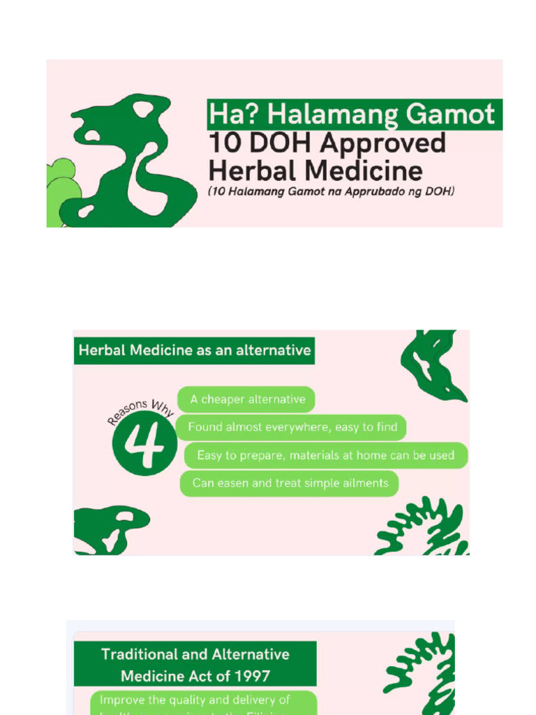 WEEK 11A 10 Halamang Gamot | PDF