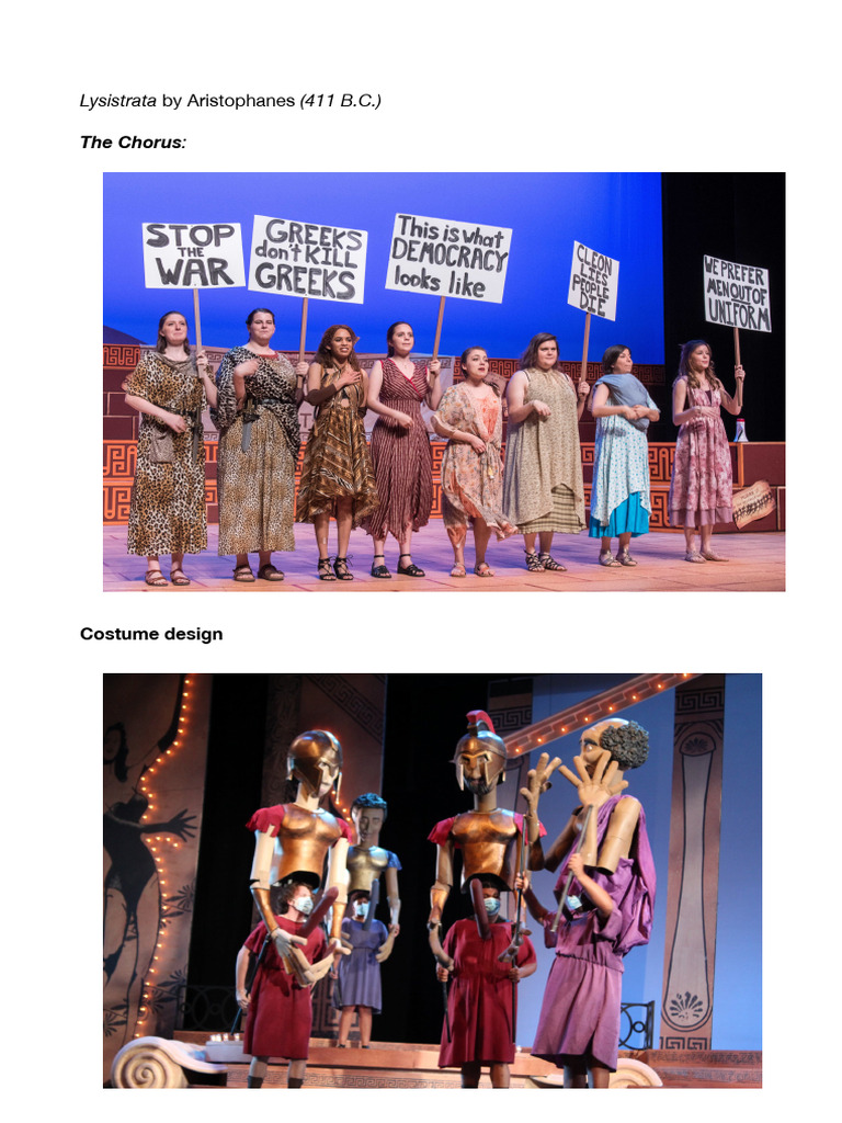 Costume and Blocking in Classic Plays | PDF