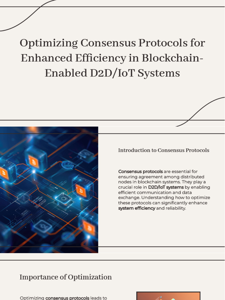 Slidesgo Optimizing Consensus Protocols For Enhanced Efficiency in Blockchain Enabled D2diot ...