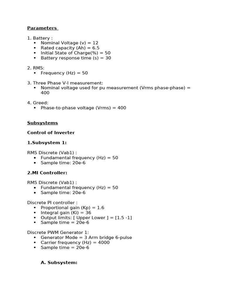 Parameters Psa | PDF