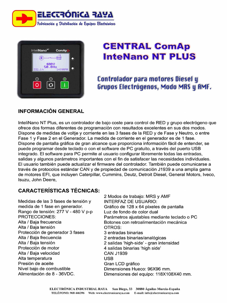 Inteli Nano NT PLUS | PDF