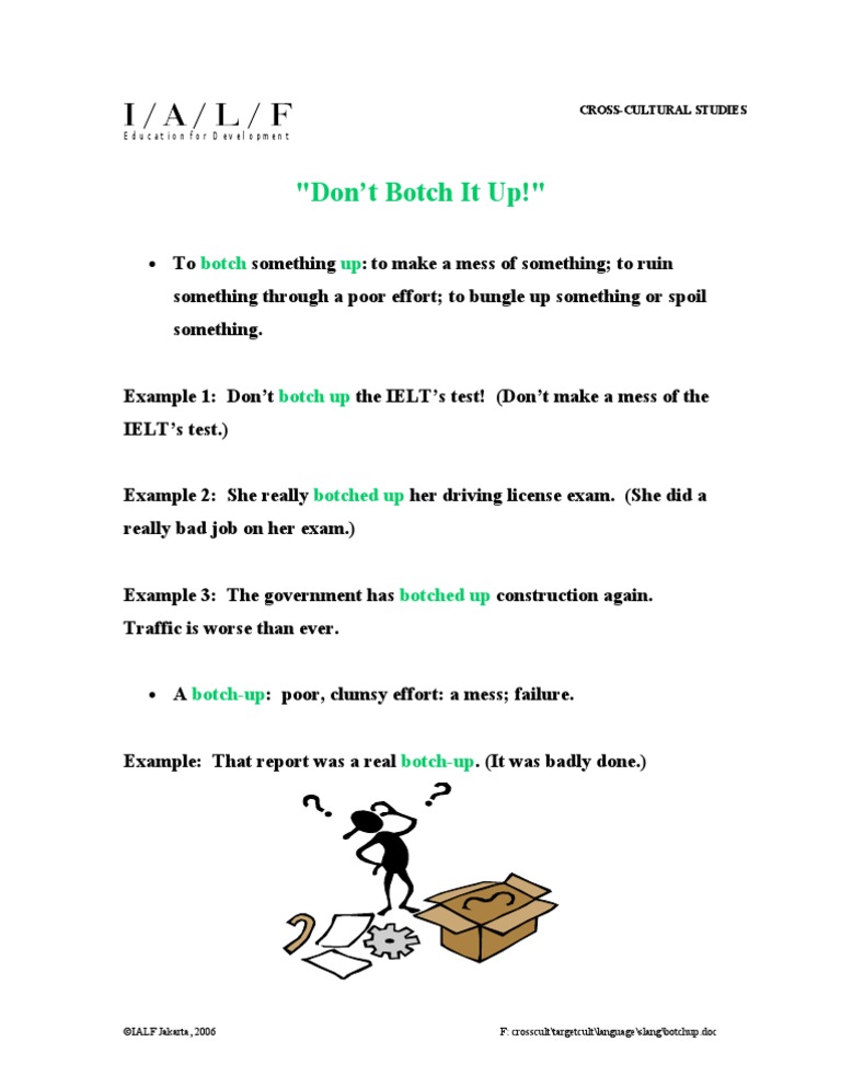 Botch Up | PDF | Finance & Money Management | Social Science