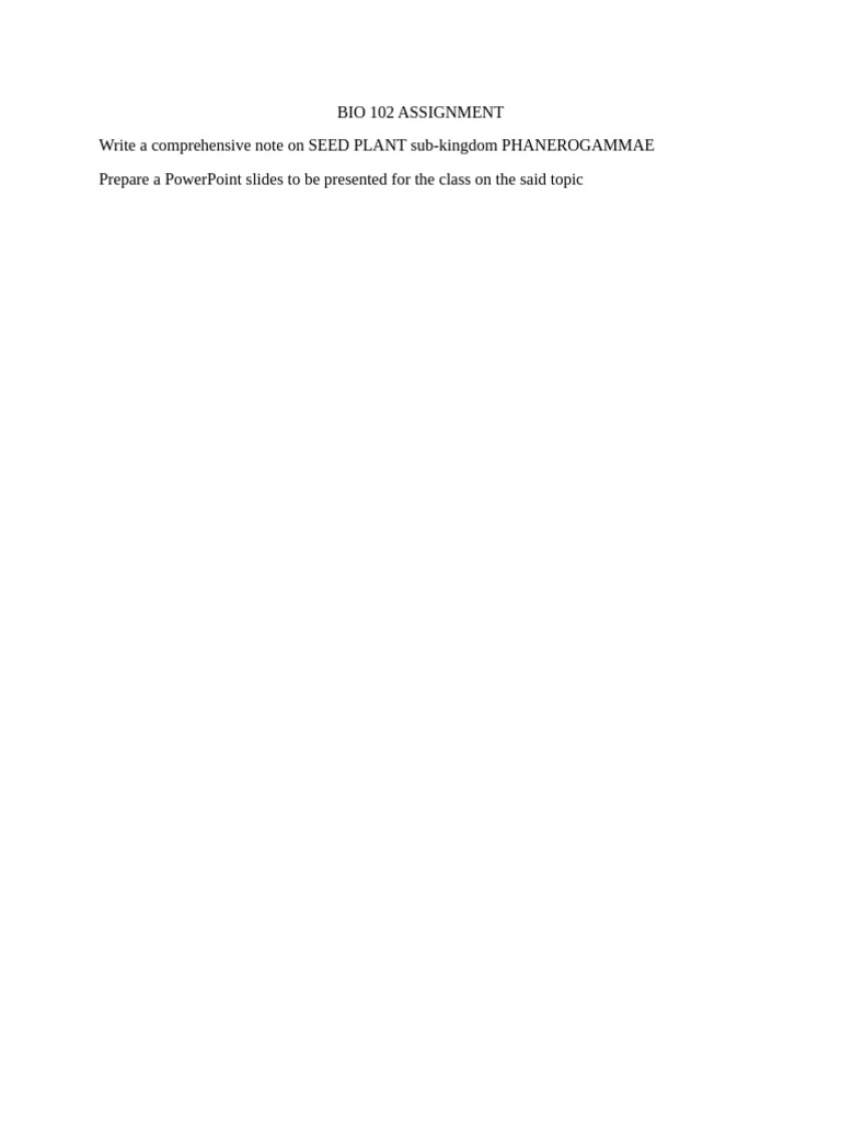 Phanero Grams in Seed Plants | PDF