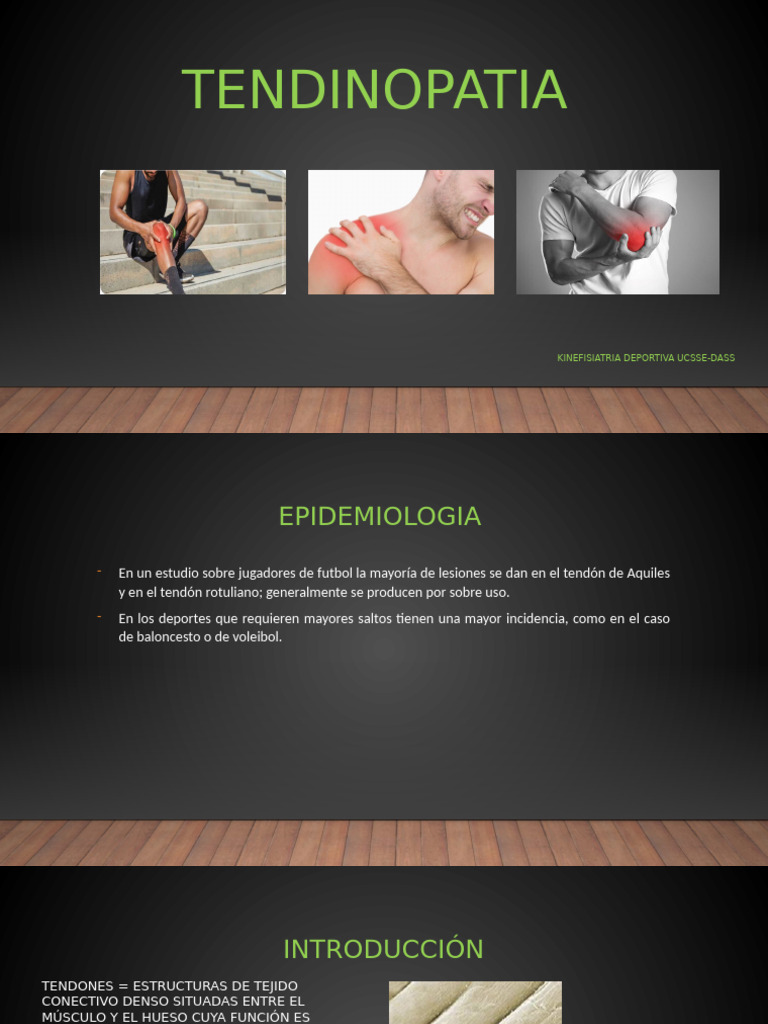 Tendinopatías | PDF | Tendón | Especialidades Medicas