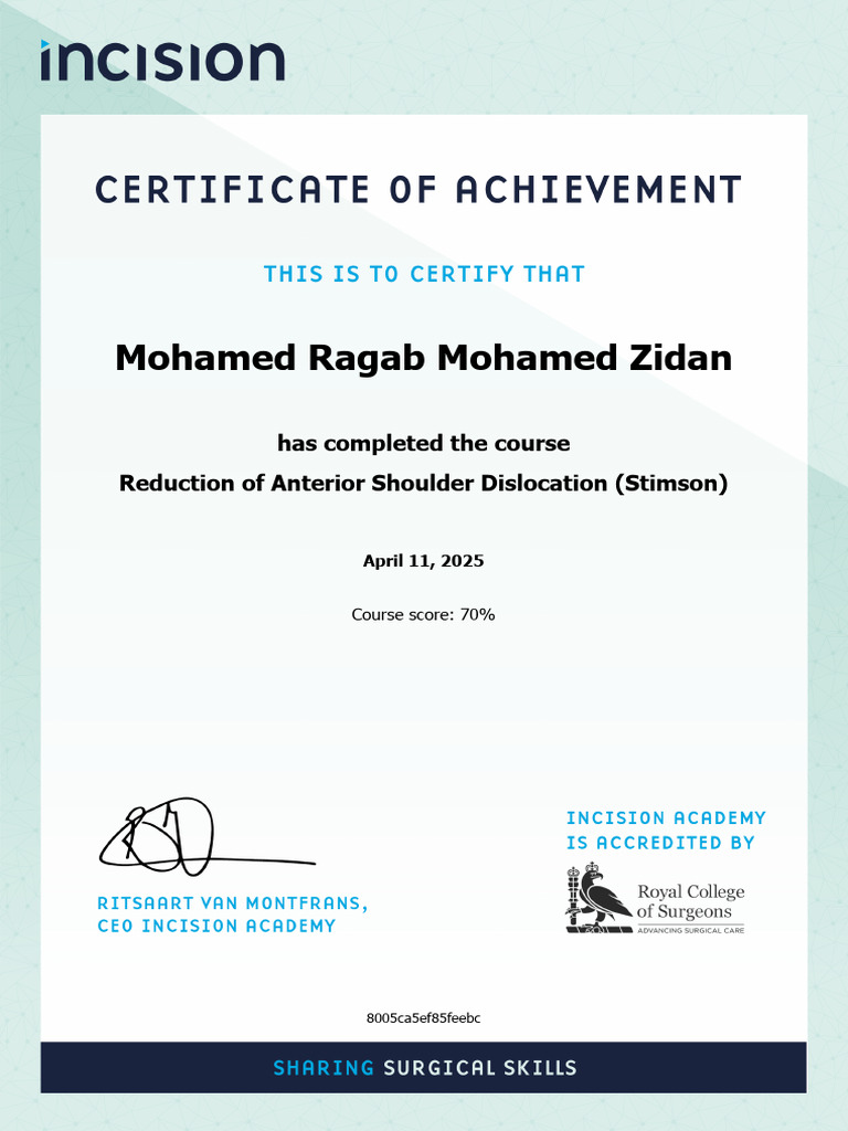 Shoulder Reduction Stimsons Technique 8005ca5ef85feebc | PDF