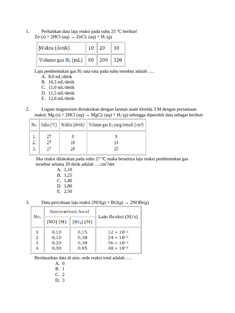 Lat Soal Pat Kimia Xi | PDF