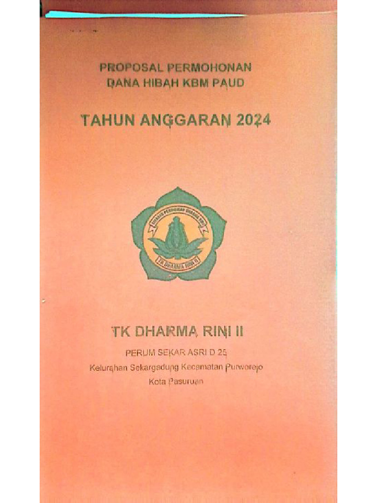 TK Dharma Rini II - KBM Tahun 2024 | PDF