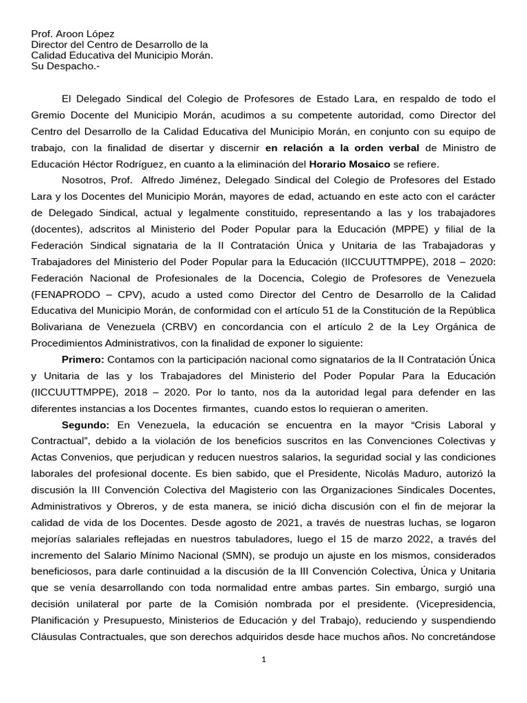 Comunicado para Aroon | PDF | Derecho laboral | Salario