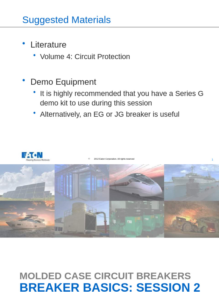 Breaker Basics - Session 2 2012 | PDF | Electricity | Electrical Engineering