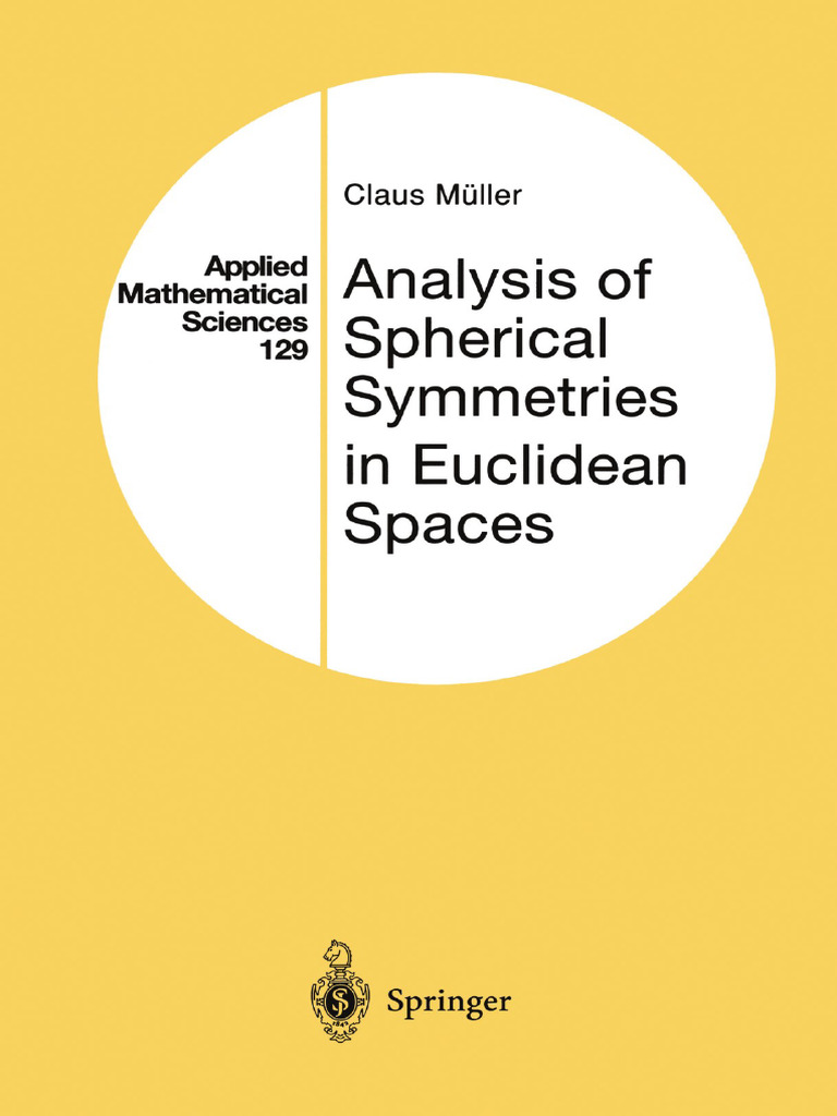 B - Analysis of Spherical Symmetries in Euclidean Spaces | PDF | Group ...