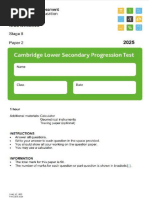 Stage 8 Science Progression Test 2025 | PDF | Chemical Elements | Sets ...