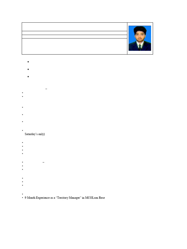 Muhammad Sohaib Shafqat's CV | PDF