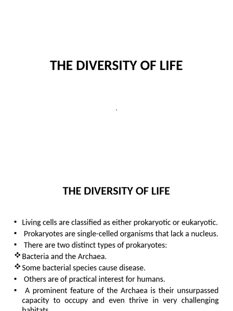 The Diversity of Cells | PDF | Cell (Biology) | Eukaryotes