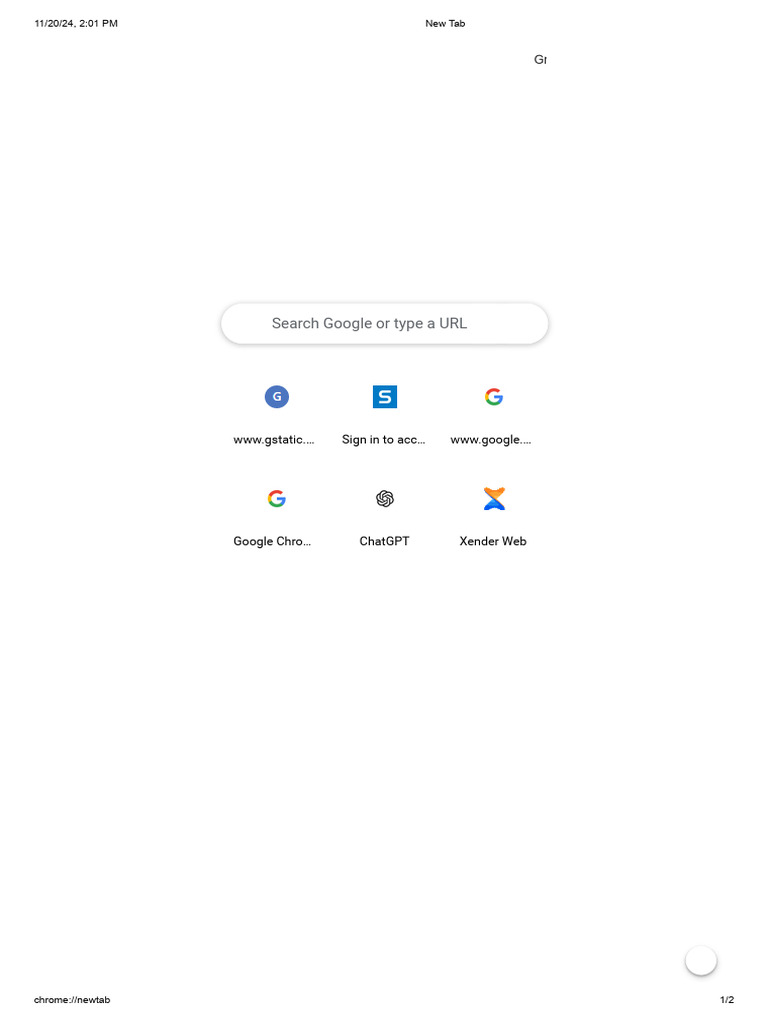 Search Google or Type A URL: WWW - Gstatic. Sign in To Acc WWW - Google ...