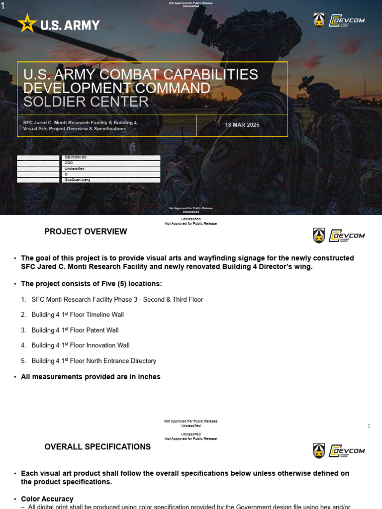 U.S. Army Combat Capabilities Development Command: Soldier Center | PDF ...