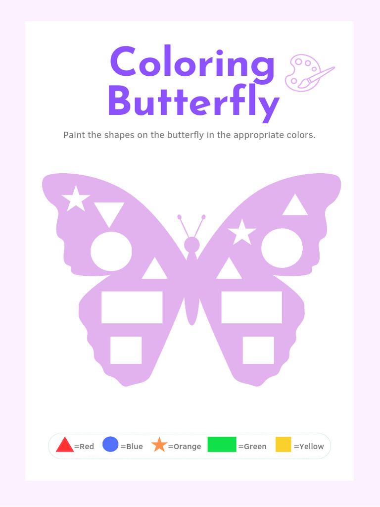 Coloring Butterfly | PDF