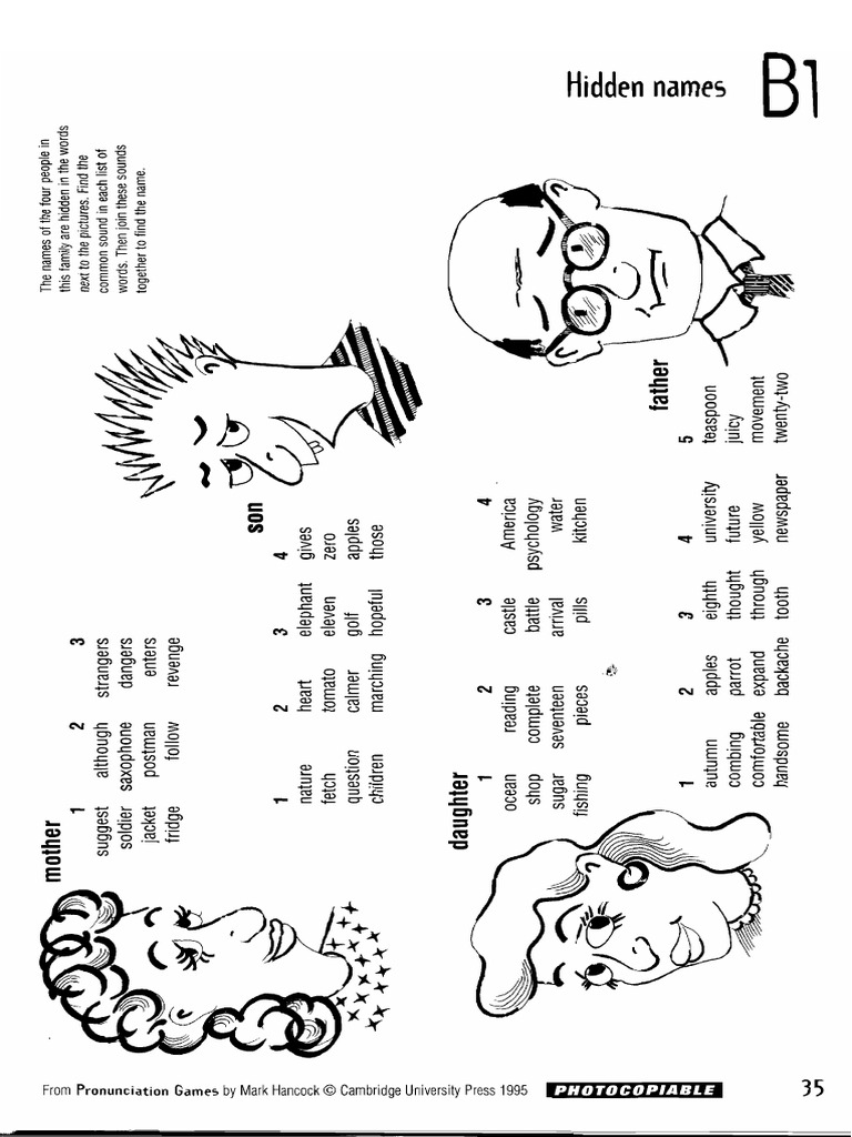 Hidden Names - Pronunciation | PDF