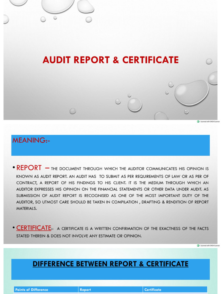 Unit-6 Audit Report-and-Certificate | PDF