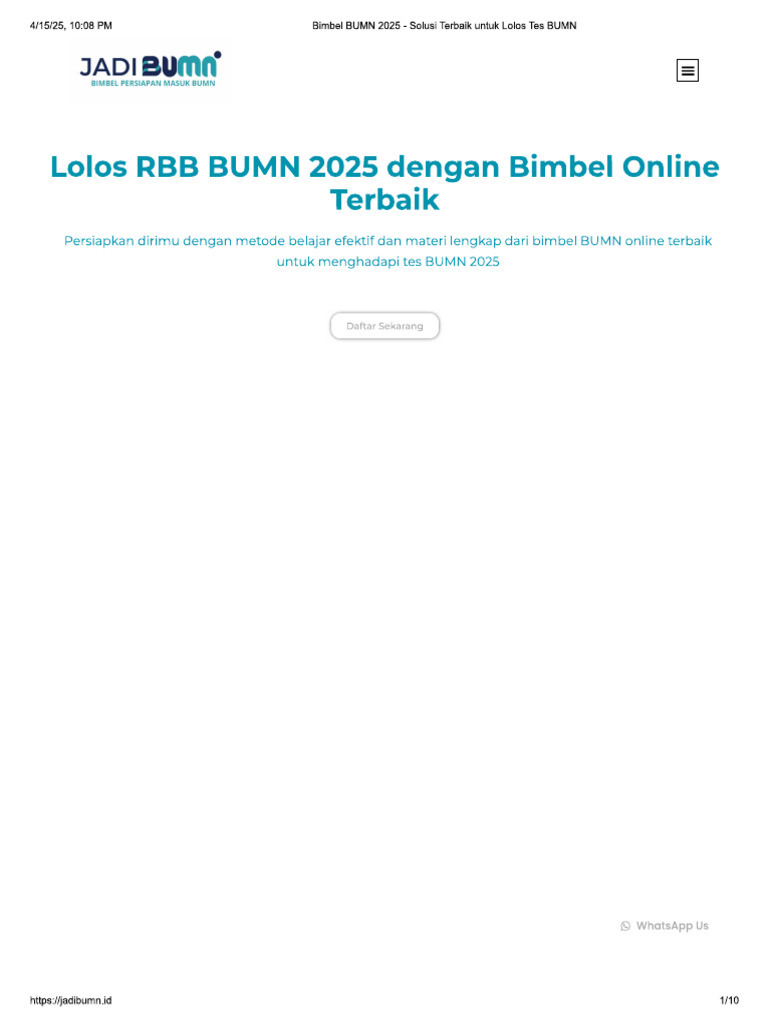 Contoh RBB | PDF
