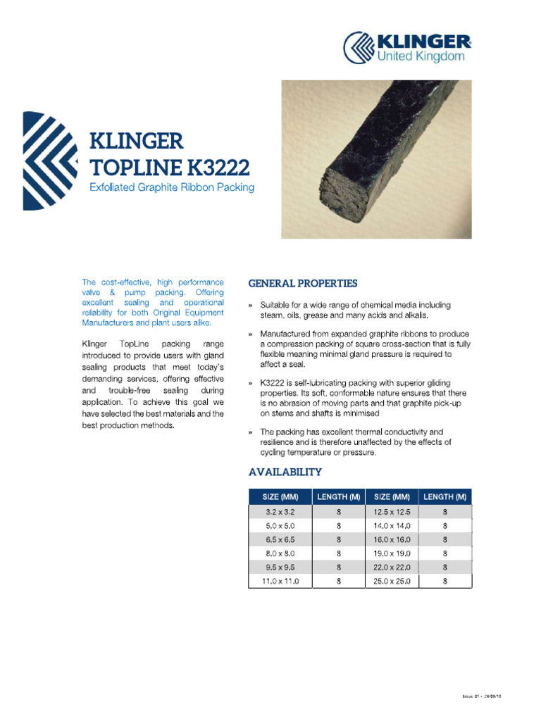 Klinger Data Sheet | PDF