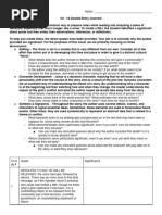 The Giver Chapter 7 | PDF | Religion & Spirituality | Poetry