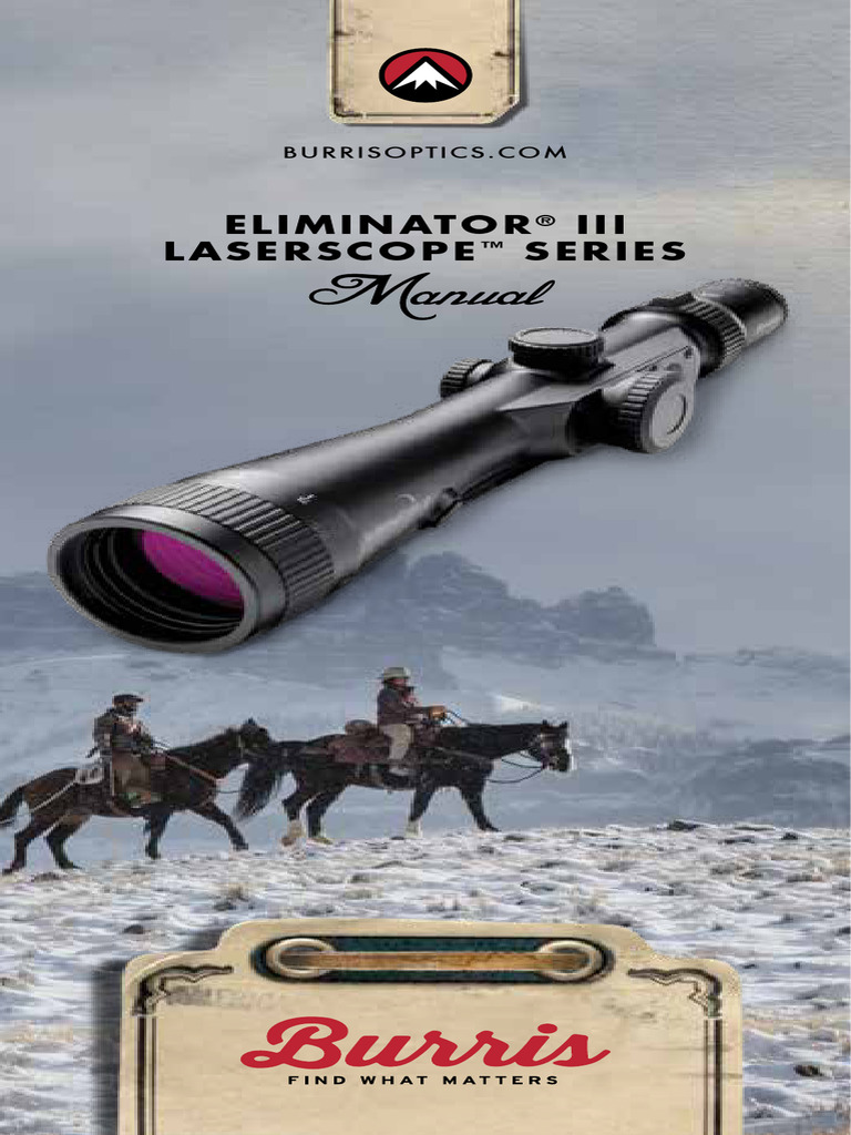 Eliminator III LaserScope User Guide | PDF | Telescopic Sight ...