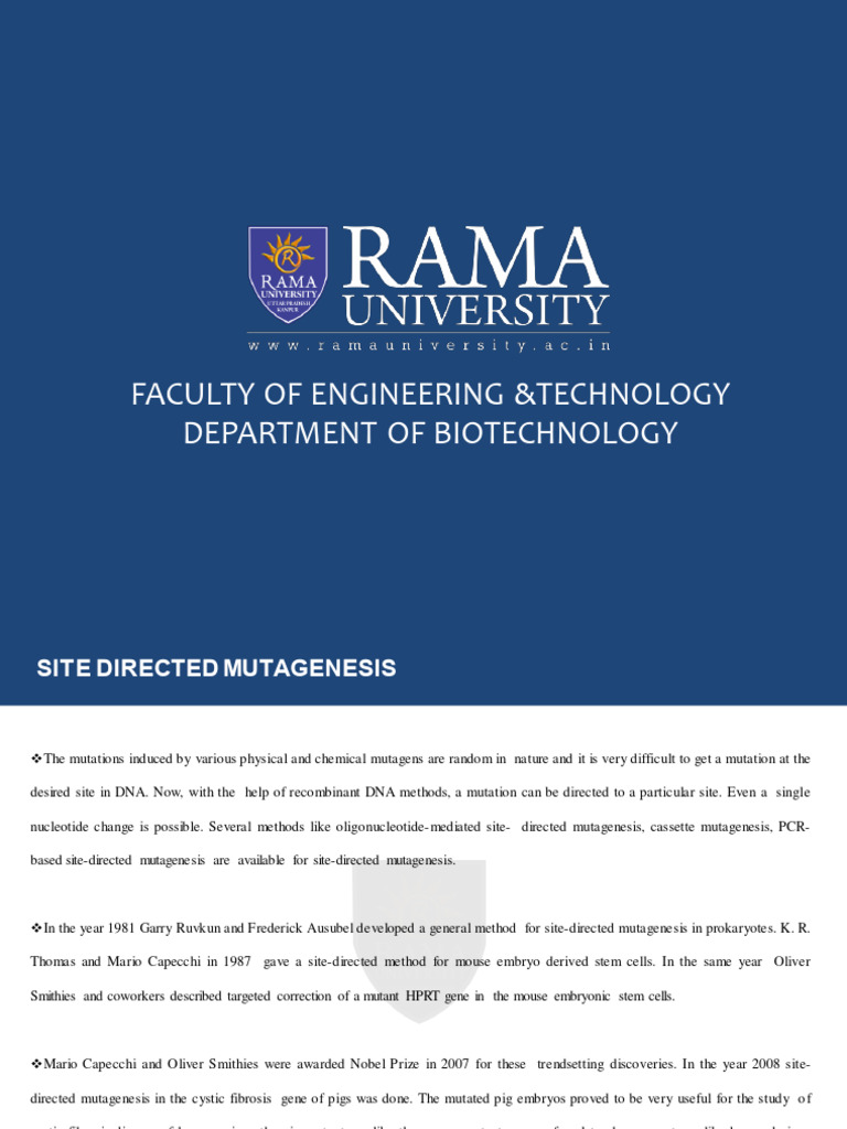 Site Directed Mutagenesis 10 | PDF | Mutation | Genetic Engineering