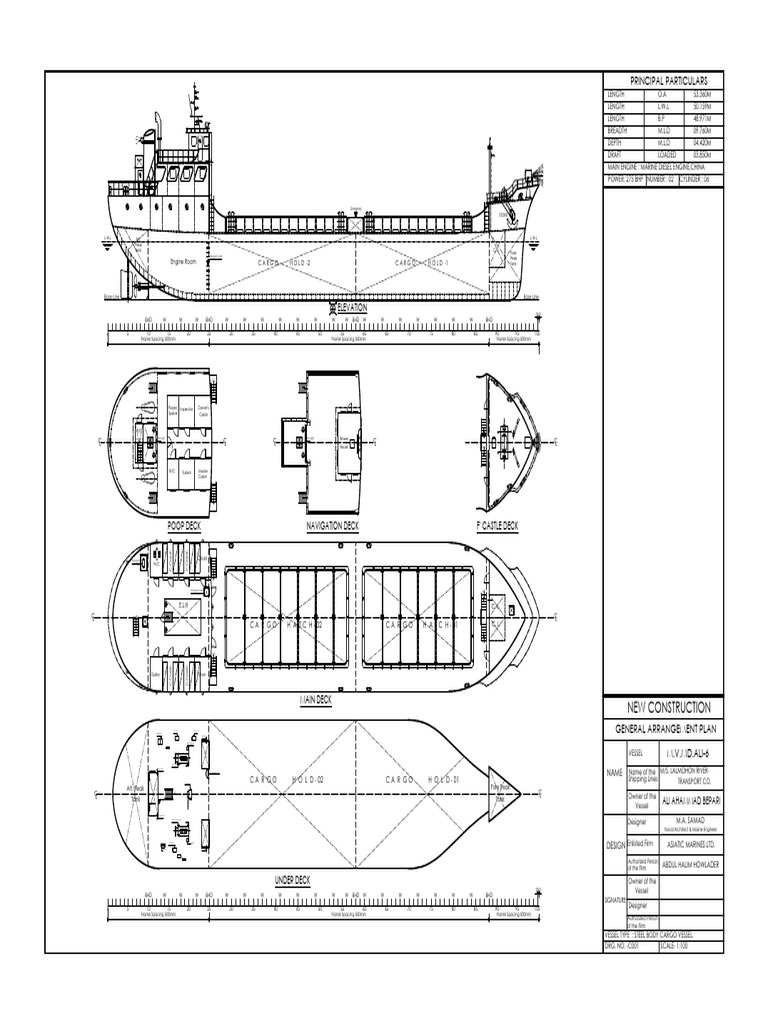 General Cargo Ship Design Specifications | PDF | Ships | Freight Transport