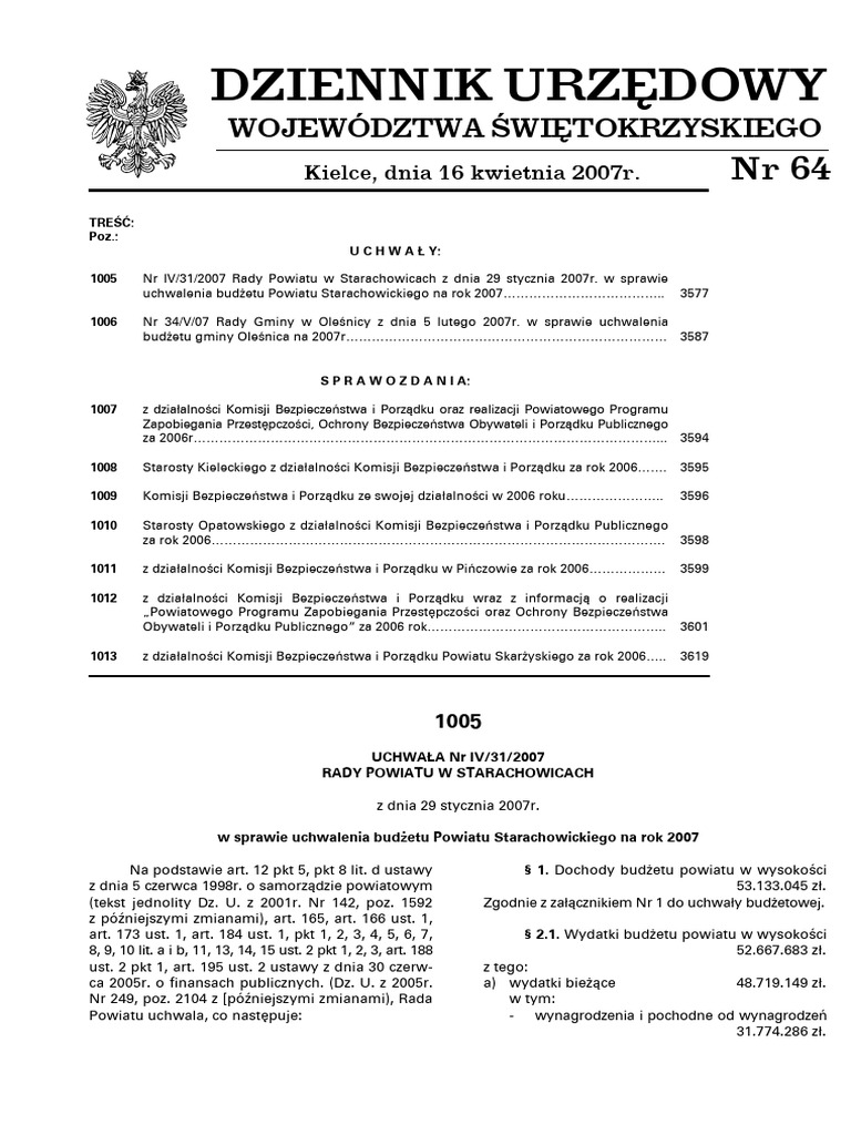 Dziennik 64 2007 | PDF