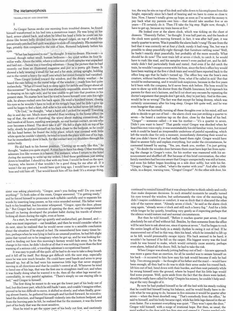 The Metamorphosis | PDF