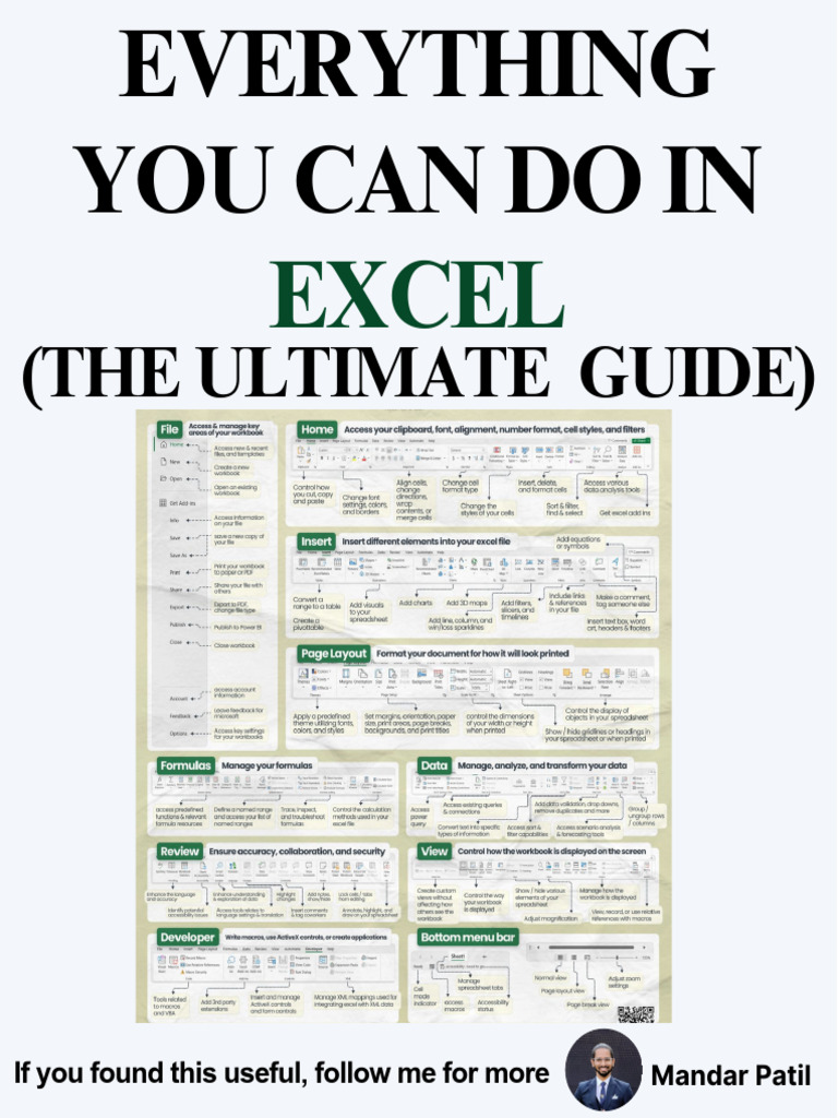 Everything You Can Do in Excel | PDF | Database Index | Microsoft Excel