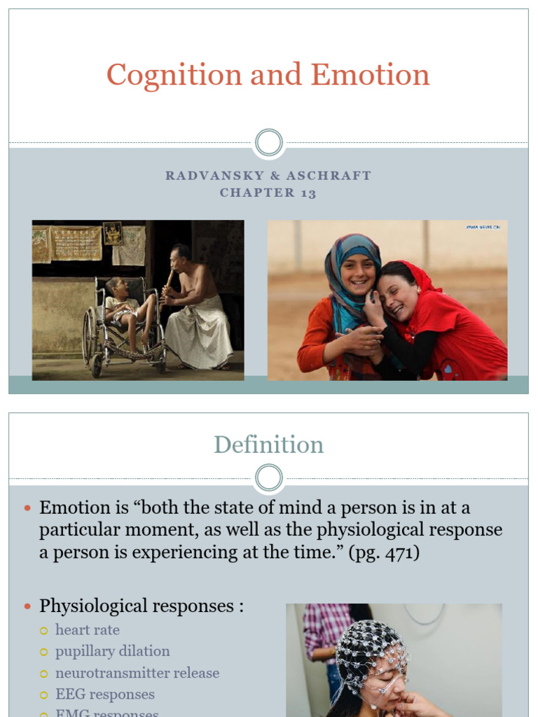 Cognition and Emotion | PDF | Emotions | Perception